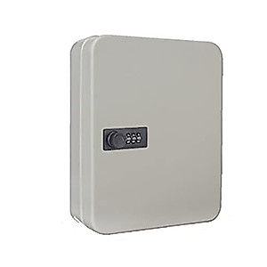 ESUALS Hidden Key Box Indoor Outdoor Password Organizer Key Safe Box Office Combination Lock Car Metal Security Home Storage Cabinet Wall Mounted Key Lock Box Wall Mount