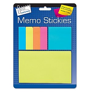 Just Stationery Memo Stickers - Neon