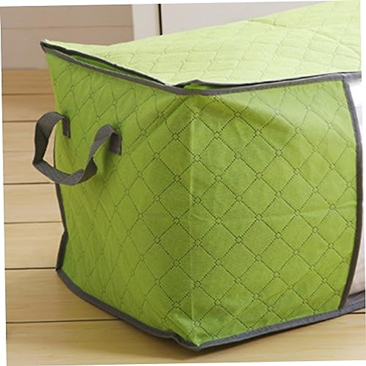 GARVALON 4pcs Quilt Storage Bag bolsas para guardar cobijas fabric clothing storage bag Foldable Closet Organizer comforter storage bag sweater storage bags container clothes