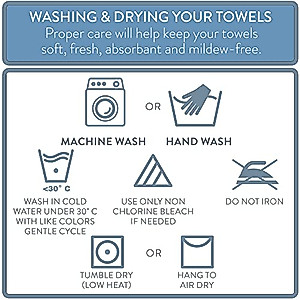 NY Loft 100% Cotton Quick Dry Towel Set | Textured Bathroom Towels | Highly Absorbent and Durable Towel Set | Greenwich Collection (6 Piece Towel Set, Lilac Snow)