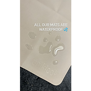 Uniklook Leather Portable Changing Pad for Baby- Vegan Leather Drop Cloth - Travel Baby Changing Mat - Baby Changing mat - Multipurpose Portable diaper change mat waterproof Large 16"x30"