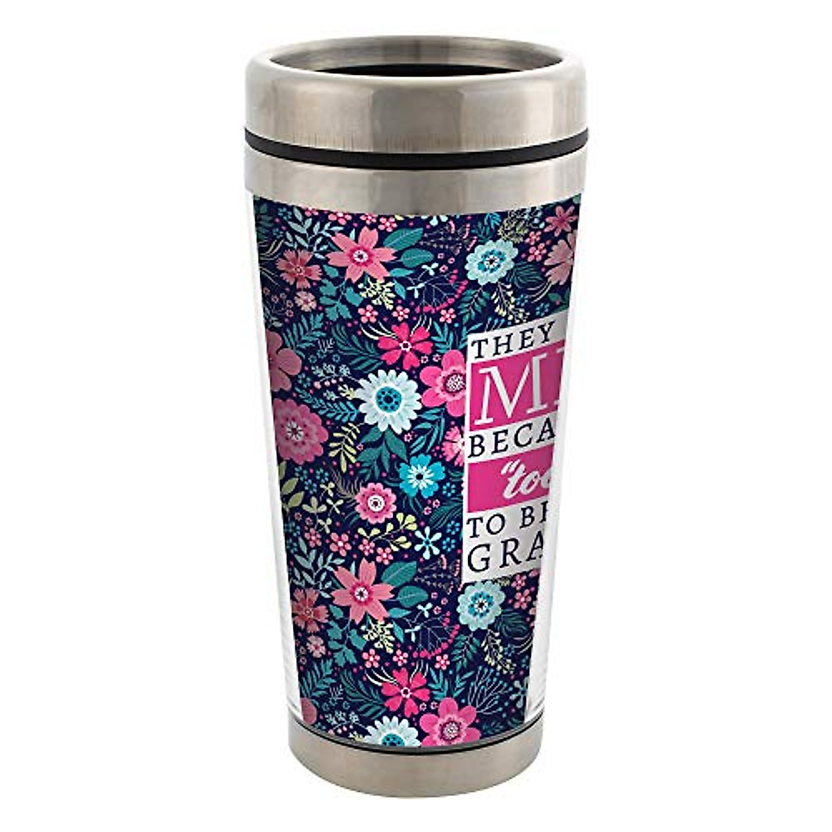 Elanze Designs Mimi Too Cool to be Called Grandma Stainless Steel 16 oz Travel Mug with Lid