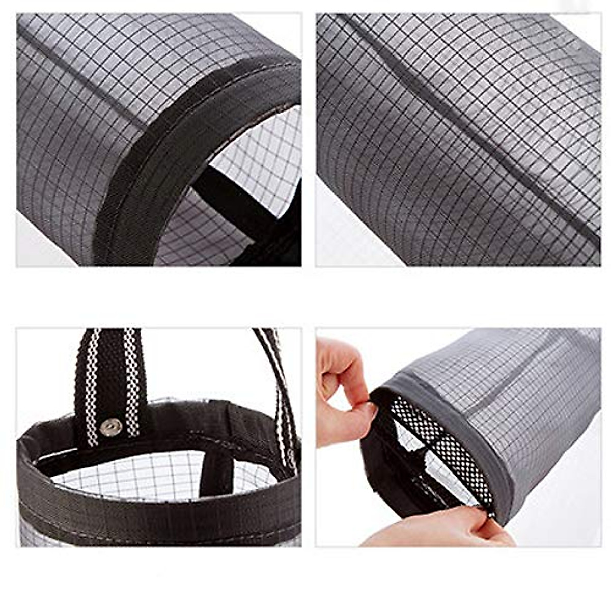 2 PCS Plastic Bag Holder, Hanging Storage Trash Bags Folding Garbage Bag Organizer Plastic Bag Storage and Grocery Bag Holder