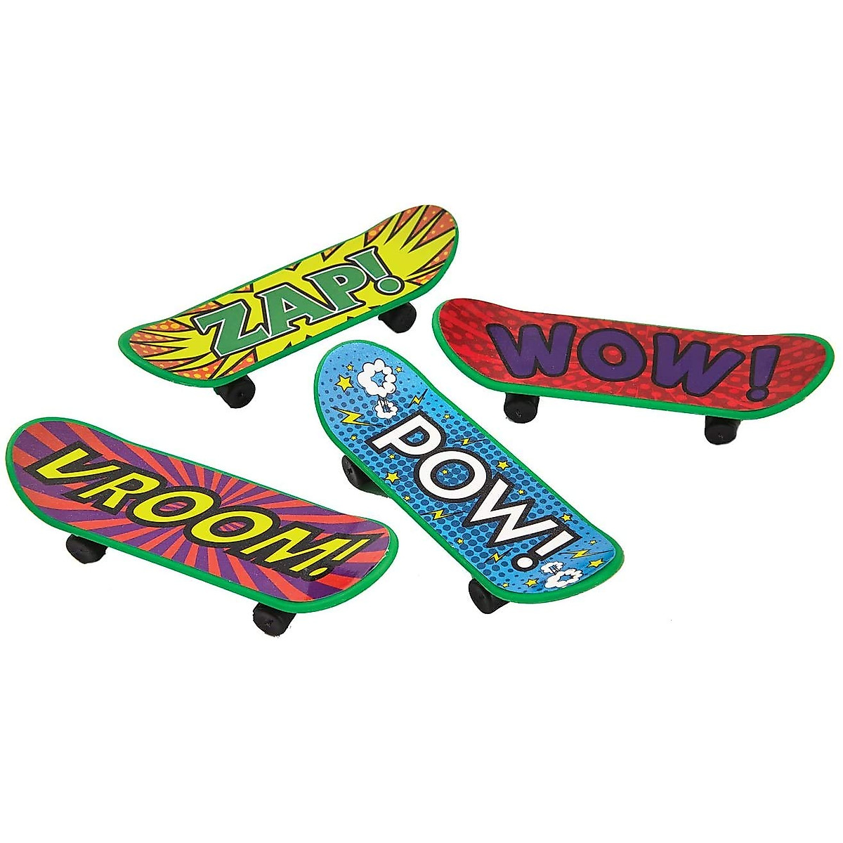 BWR Mini Finger Skateboards 3" (7.5cm) Pack of 4 Styles