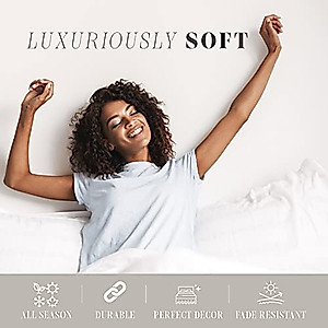 Super Soft Plush Classic Black Harley Davidson Blanket/Throw Full or Queen Size - Orange