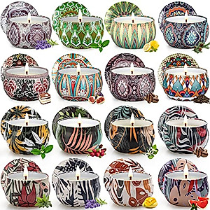 Scented Candles Gifts Set for Women, 16 Pack Aromatherapy Candles for Home Scented, 40 OZ 320 Hour Long Lasting Lavender Candle, Soy Scented Candles are Suitable as Gifts for Family and Friends