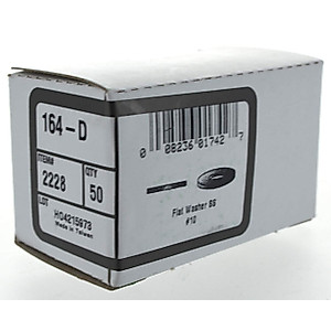 Hillman 2228 Number-10 Stainless Steel Flat Washer 50-Pack