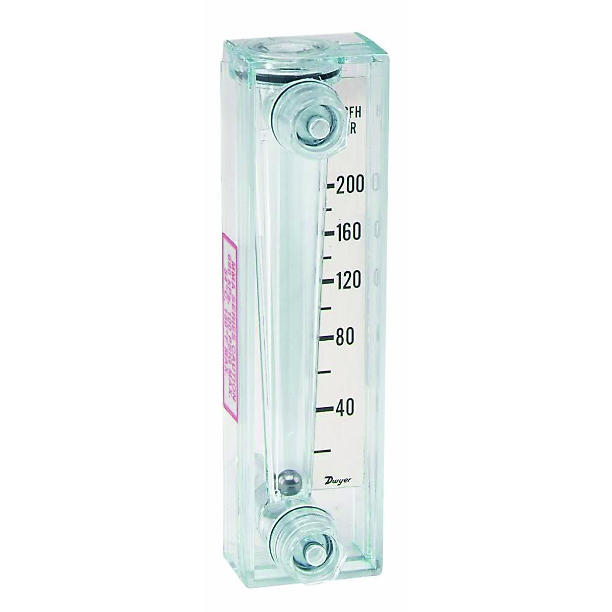 Dwyer Mini-Master Series MMA Flowmeter, Range 0.25-2.5 LPM Water