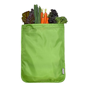 ChicoBag Reusable Moisture-Locking Produce Bag w/Drawstring Closure | Perfect for Shopping, Travel, Organization | Eco-Conscious Vegetable & Fruit Bags | 2 Blue, 2 Green (Pack of 4)