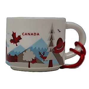 Starbucks You are Here Series Canada Ceramic Demitasse Ornament Mug, 2 Oz