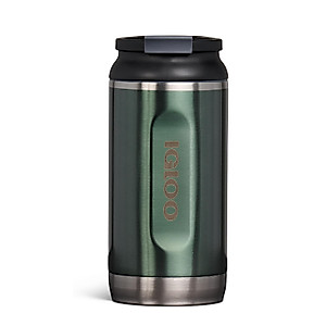 Igloo, 12 OZ Stainless Steel, Tumbler, Flip ‘n’ Sip, Spruce