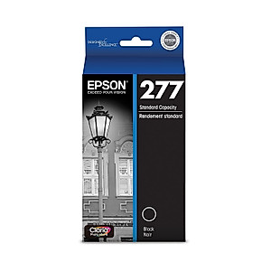 Epson T277 Claria Photo HD Ink Standard Capacity Photo Black Cartridge (T277120-S) for Select Expression Printers