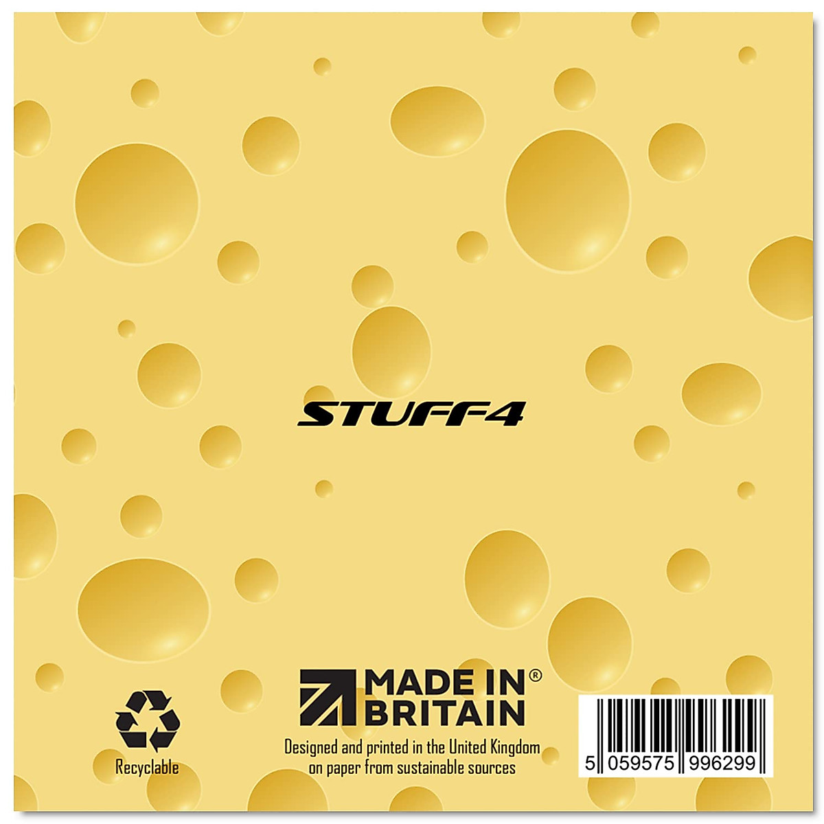 Funny Birthday Cards for Men Women - Cheesy Cheesiest Card - Joke Birthday Card for Dad Mom Brother Sister Daughter Son Grandpa Grandma, 5.7 x 5.7 Inch Joke Humor Bday Greeting Cards