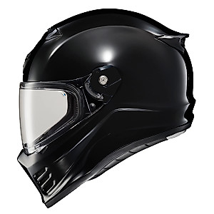ScorpionEXO Covert FX Full Face Adult Motorcycle Helmet Street Fighter Style with Bluetooth Ready Speaker Pockets DOT ECE 22.06 Approved Unisex (Gloss Black X-Large)