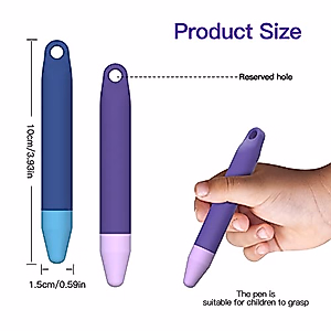 Kid-Friendly Stylus Pens for Touch Screens,Tablet Stylus Pen 2 Pack of Purple Blue Stylus Universal Touch Screen Capacitive Stylus Compatible with Kindle ipad iPhone