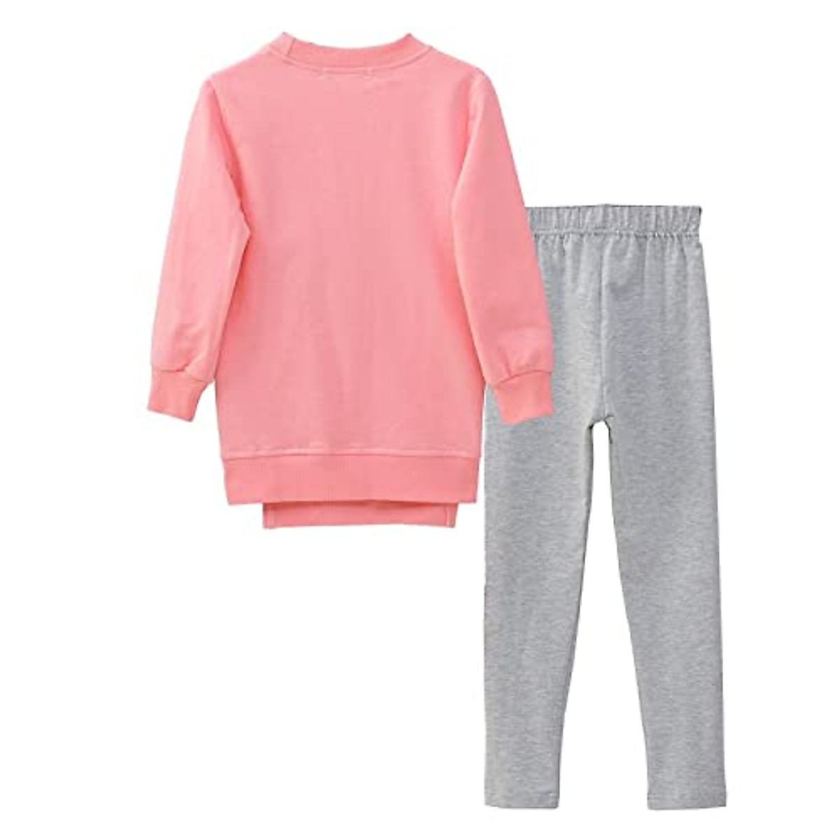 Baby Boy Christmas Outfit Suit Pattern Girls Sweatshirt Children's Leggings Two-piece Cartoon New Born (Pink, 7-8 Years)