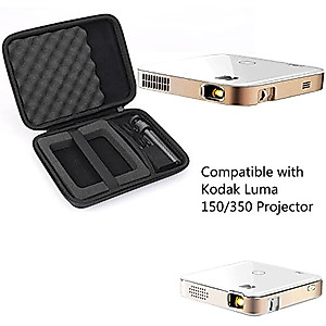 Khanka Hard Travel Case Compatible with Kodak Luma 150 / 350 Pocket Projector - Portable Movie Projector, Case Only