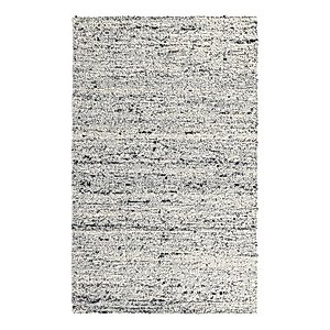 Kosas Home Loomis 24 x 36 Heathered Wool Area Rug in Ivory/Gray
