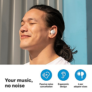 Sennheiser Consumer Audio CX True Wireless Earbuds - Bluetooth In-Ear Headphones for Music and Calls with Passive Noise Cancellation, Touch Controls, Bass Boost, IPX4 and 27-hour Battery Life, White