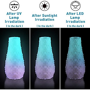 3D Printer PLA Filament Bundle 1.75mm, Glow in The Dark Rainbow Luminous 3D Printing Filament, Multicolor PLA Filament Gradient Color Change, Dimensional Accuracy +/- 0.03 mm, 1kg(2.2lbs) Spool