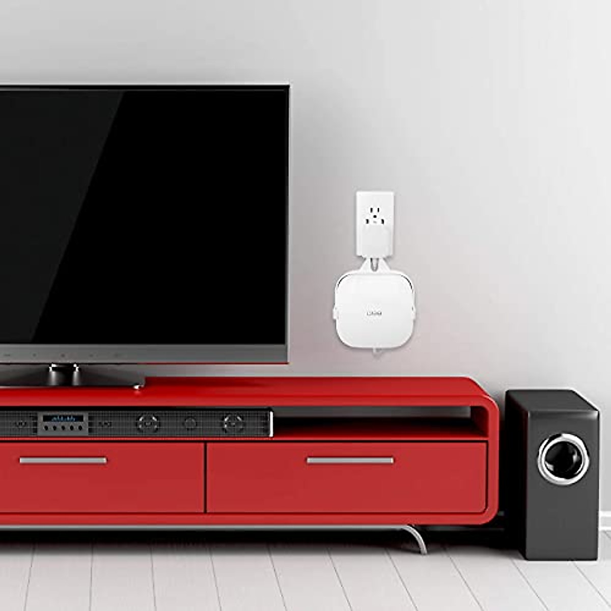 Koroao Outlet Wall Mount Holder Only for eero Pro 6 tri-Band mesh Wi-Fi 6 System - eero Pro 6 Wall Mount Bracket by Koroao - Smart and Convenient Cable Arrangement(2-Pack)