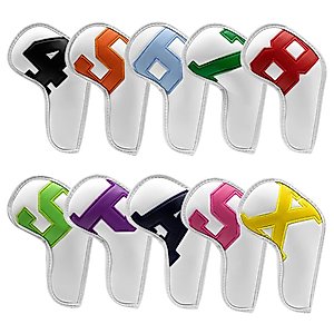 BESPORTBLE 10pcs Golf Club Cover Professional Club Cover Cover Golfs Rods Pu Putter Cover Water-Proof Putter Cover Mallet Putter Cover Club Equipment Pu Putter