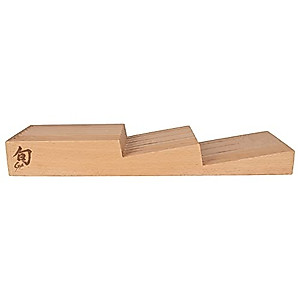 Shun Drawer 7 Slot Kitchen Knife Tray, 18 x 7 x 2.25 inches, Beechwood Block Holder & Organizer, Wood