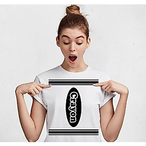 Crayon Halloween Team Costume Funny Design Gift Womens T-Shirt, Royal, Small