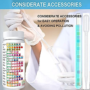 WEBEST 16 in 1 Water Testing Kits for Drinking Water- Home Water Test Kit,Water Quality Measurement Kits for Science Education, Water Test Strips with Lead, Mercury, Copper, PH, Chlorine and More