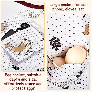 2 Pcs Chicken Egg Apron for Fresh Eggs Chicken Collecting Apron Hen Duck Goose Egg Holder Aprons Adjustable Gathering Apron with Pockets for Hen Duck Goose Egg Home Kitchen Women Presents