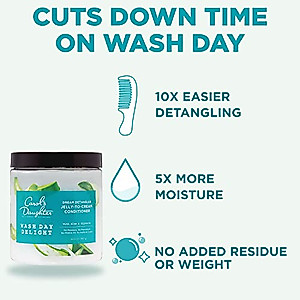 Carol’s Daughter Wash Day Delight Detangling Jelly-To-Cream Conditioner with Glycerin and Aloe, Paraben-Free for Moisture, Hydration and Shine, Moisturizing, Curly Hair , 20 Oz