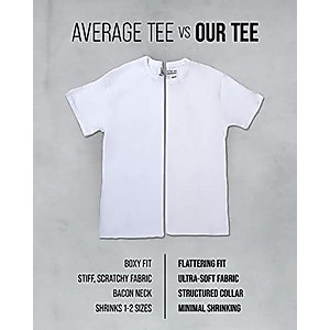 INTO THE AM Premium Mens Fitted Crew Neck Essential Tee Shirt Modern Fit Fresh Classic (Olive Green, X-Large, Short Sleeve)