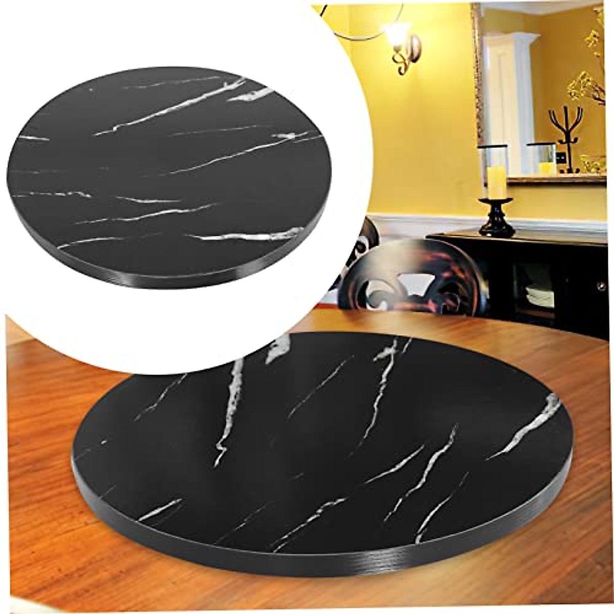 Table Turntable Kitchen Turntable Spices Turntable Table top Turntable Wood Table Rotating Plate Marble Table Turntable for Food for Dining Room Table to Rotate Dining Table Wooden