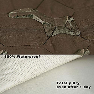 RBSC Home Sofa Slipovers Waterproof Sofa Covers for Dogs, Couch, Loveseat and Large Sofas (Brown, 68")