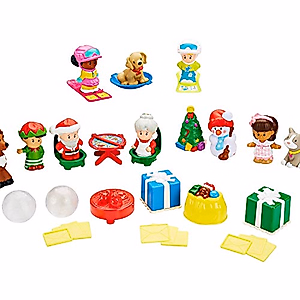 Fisher-Price Little People Toddler Toys Advent Calendar, Set Of 24 Figures & Accessories For Christmas Play Ages 1+ Years