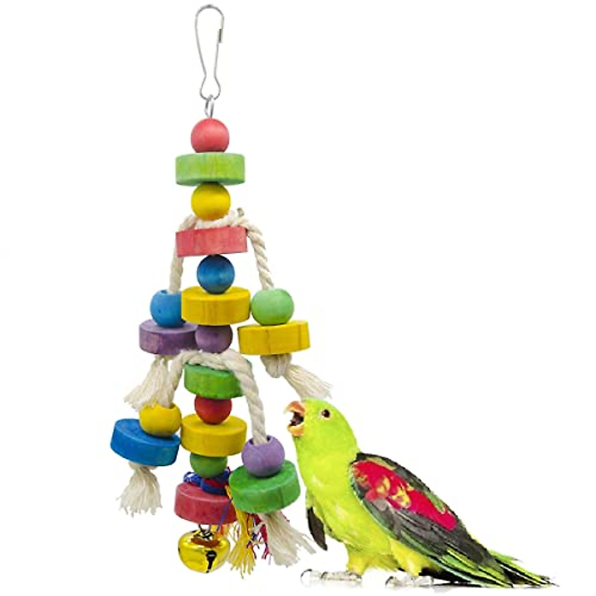Juguetes Toys Parrot Swing Toy 2 pcs Parrot Toy Parrot bite Toy Parrot Playing Toy Hanging Funny Parrot Chewing Toy Bird Cage Chew Chew Chew Toys Parrot Block