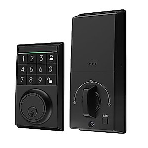 Keyless Entry Door Lock with Keypad, Electronic Smart Lock, Keyless Door Lock with 2 Keys, Electronic Keypad Deadbolt, Door Locks with Keypads, 103 Codes, Auto Lock, Easy Installation, Black