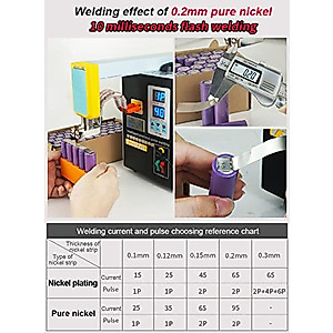 RCBDBSM 3.6 KW Pulse Spot Welder 0.2mm Pure Nickel Battery Welding Machine Magnetic Detachable Telescopic Arm Battery Spot Welder for 18650 14500 Lithium Battery Pack Building