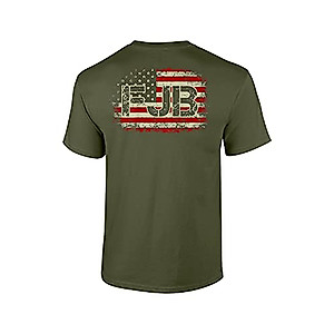 FJB F Joe Biden Men's Funny Political Humor Conservative Republican Short Sleeve T-Shirt Graphic Tee-Military-XL