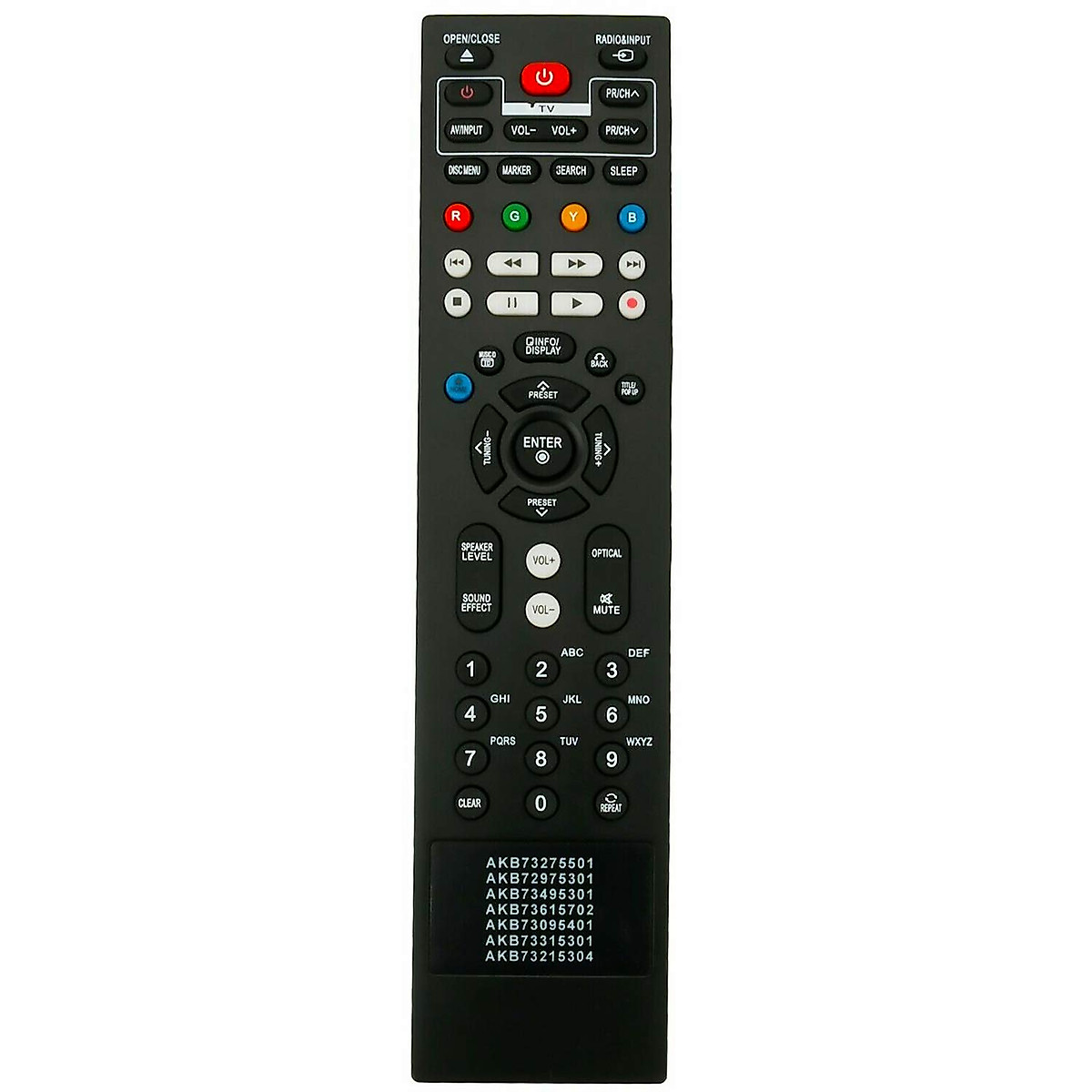 New Repalce Remote Control AKB73495301 AKB73215304 fit for LG Blu-ray Disc DVD Player BD600 BD620 BD650 255LG BD610 BD530 BD630 BD640 BD630C BD640C BD620C HLX55W LHB536 LHB336 HX906TA HX906SB HX906PA