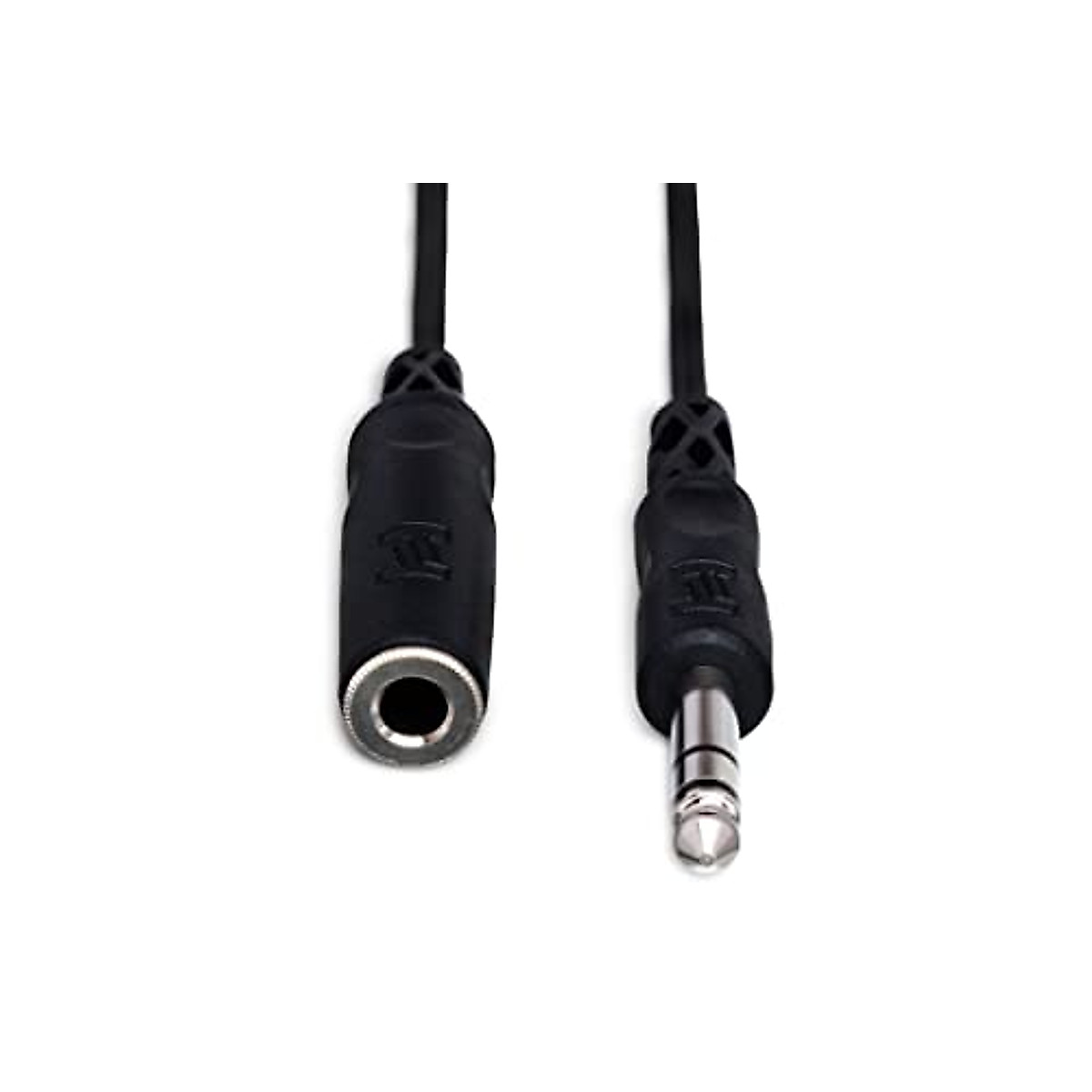 Hosa HPE-325C 1/4" TRS to 1/4" TRS Coiled Headphone Extension Cable, 25 feet