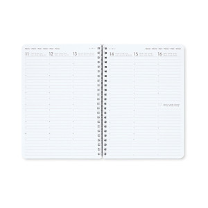 Legami - Large Spiral Weekly Calendar, 12 Months, from January 2024 to December 2024, Folding Planner 2024/2025, Elastic Closure, Final Pocket, Address Book, 15x21 cm, Lemon Theme