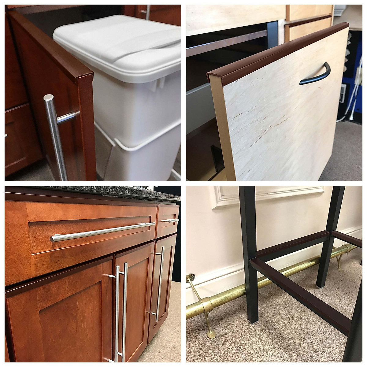 Outwater Plastics Brown 3/4'' Styrene Plastic U-Channel/C-Channel 72 Inch Lengths (Pack of 10 Pieces, 60 feet Total)