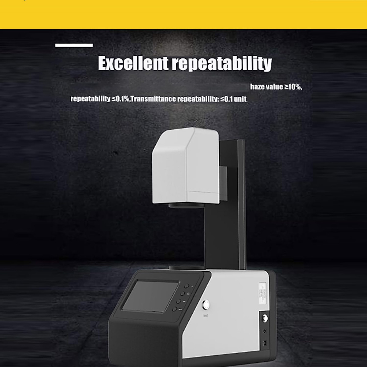 VTSYIQI Haze Meter Hazemeter Light Transmission Meter Benchtop Analyzer with Range 0 to 100% for Plastics Films Glass LCD Panels