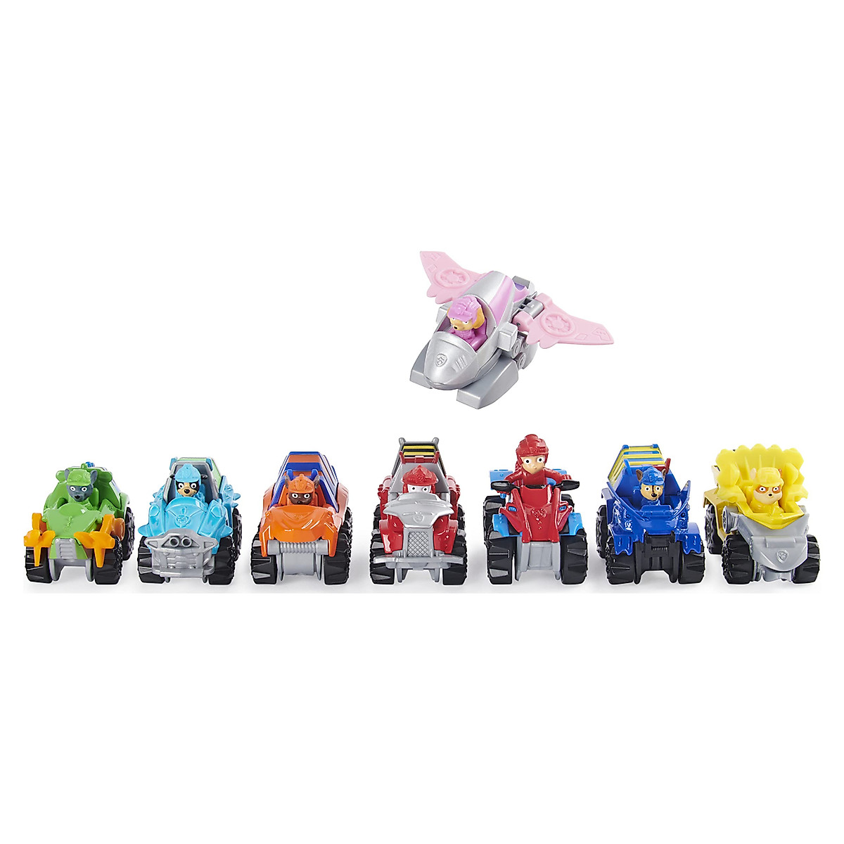 PAW Patrol, True Metal Dino Rescue Gift Pack of 8 Collectible Die-Cast Vehicles, 1:55 Scale