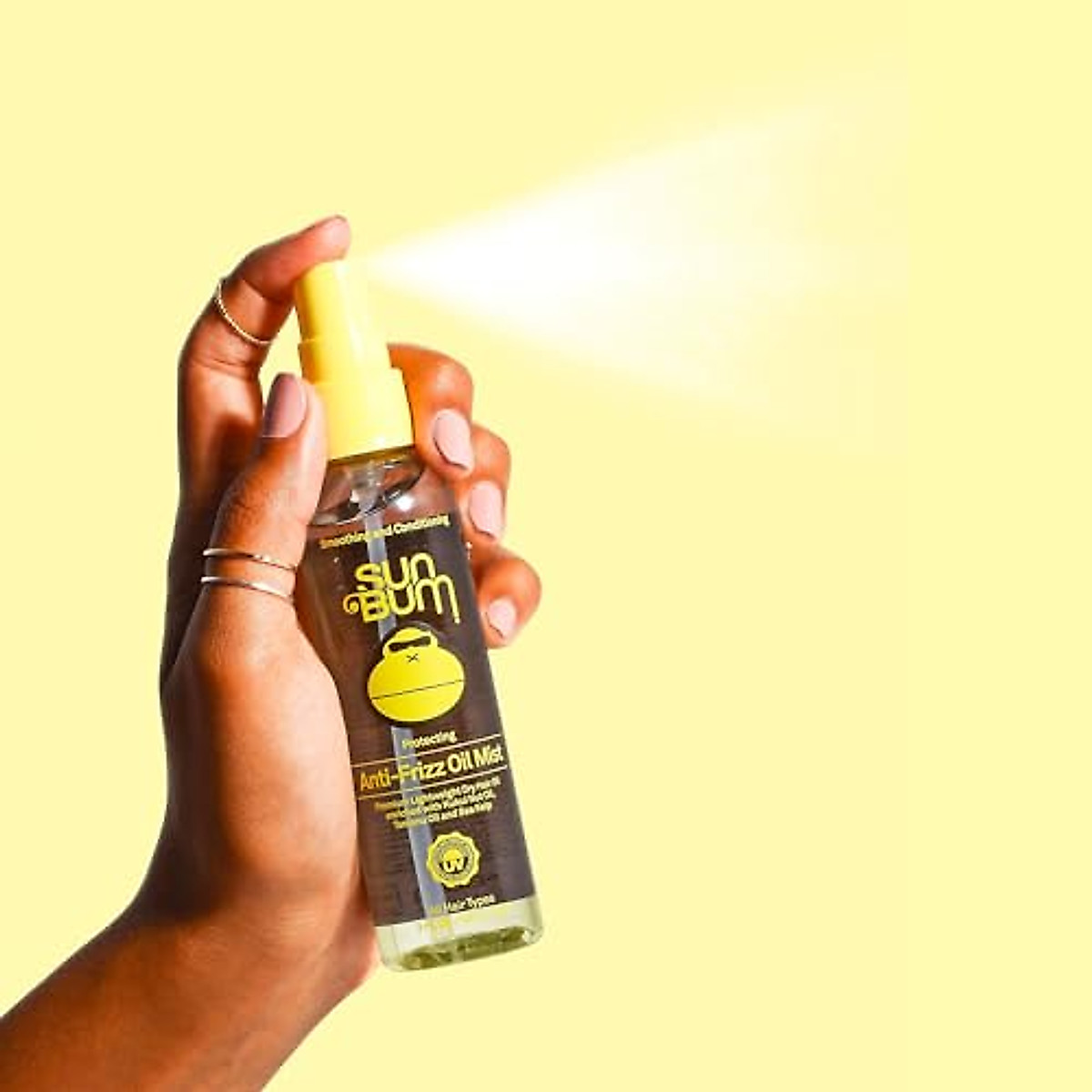 Sun Bum Protecting Anti-Frizz Oil Mist | Vegan and Cruelty Free Moisturizing Hair Protector Spray for All Hair Types | 3 oz