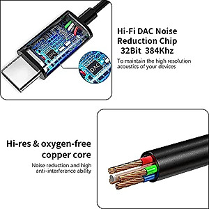 USB Type C Earphones Stereo in Ear Earbuds Headphones with Microphone Noise Cancelling Wired Earbuds with Mic and Volume Control Compatible with Google Pixel 2/XL, Xiaomi, Huawei and More