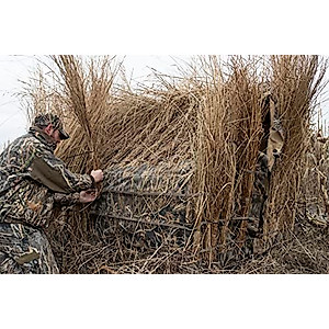 Avian-X G-Blind 4-Person Hunting Blind | Unique G-Shaped Frame Waterfowl Blind in Mossy Oak Shadow Grass Habitats Camo