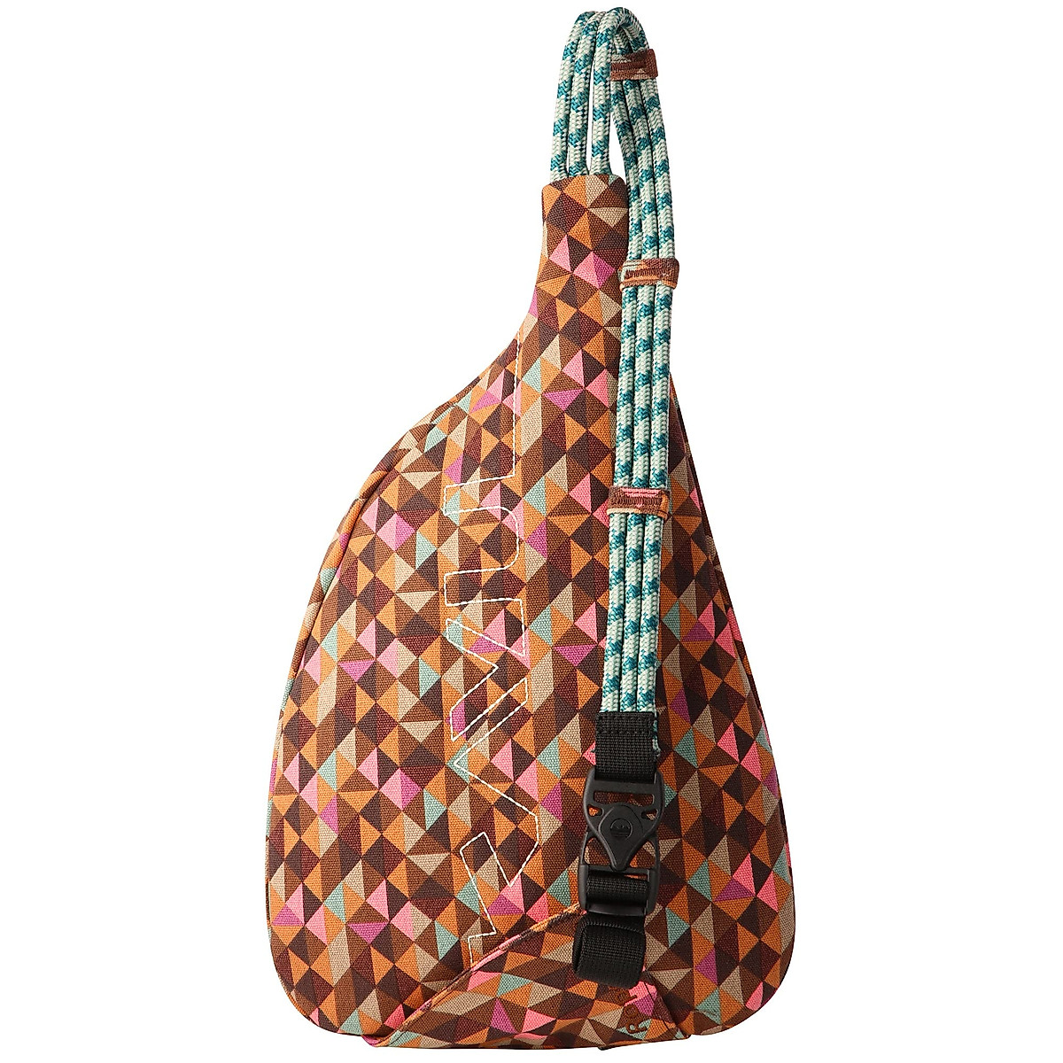 KAVU Little Feller Duffle Bag Convertible Backpack With Detachable Shoulder Straps-Jumble Dash
