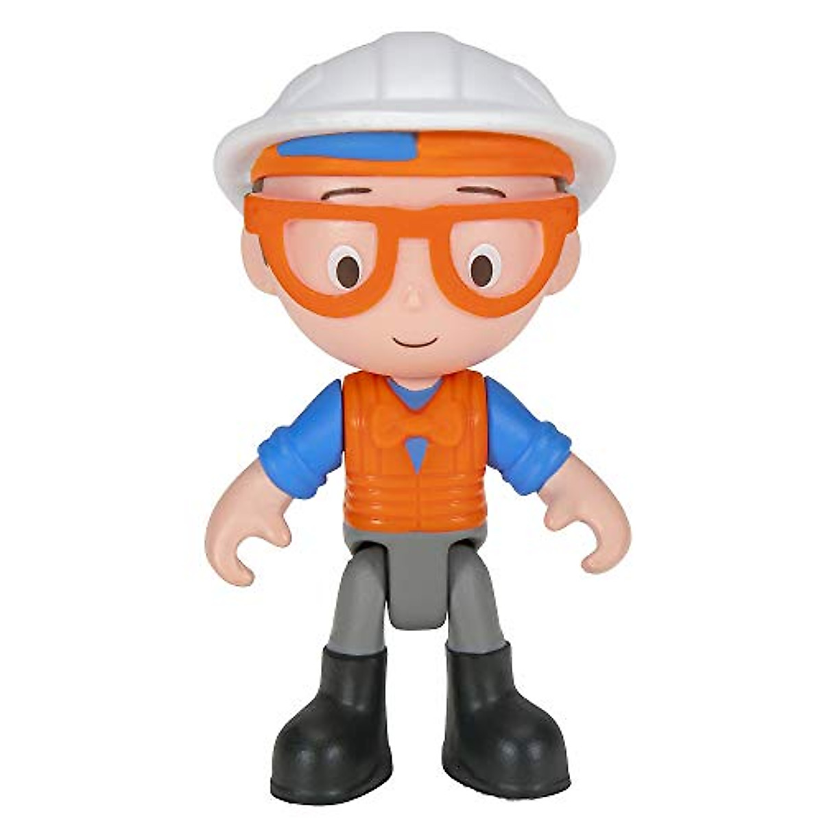 Blippi Cement Truck - Mini Vehicle with Freewheeling Features Including 2” Character Toy Figure Construction Worker - Imaginative Play for Toddlers and Young Kids